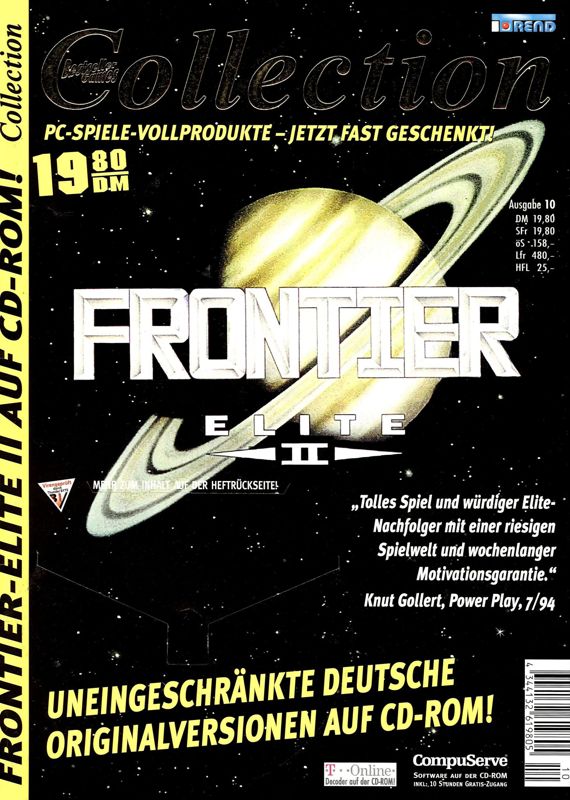 Frontier: Elite II cover or packaging material - MobyGames