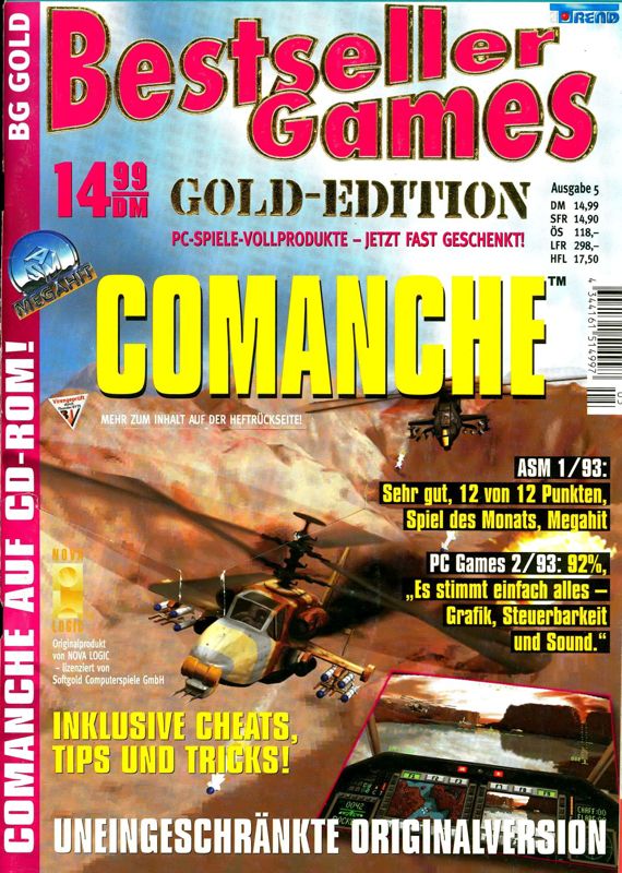 Comanche: Maximum Overkill cover or packaging material - MobyGames