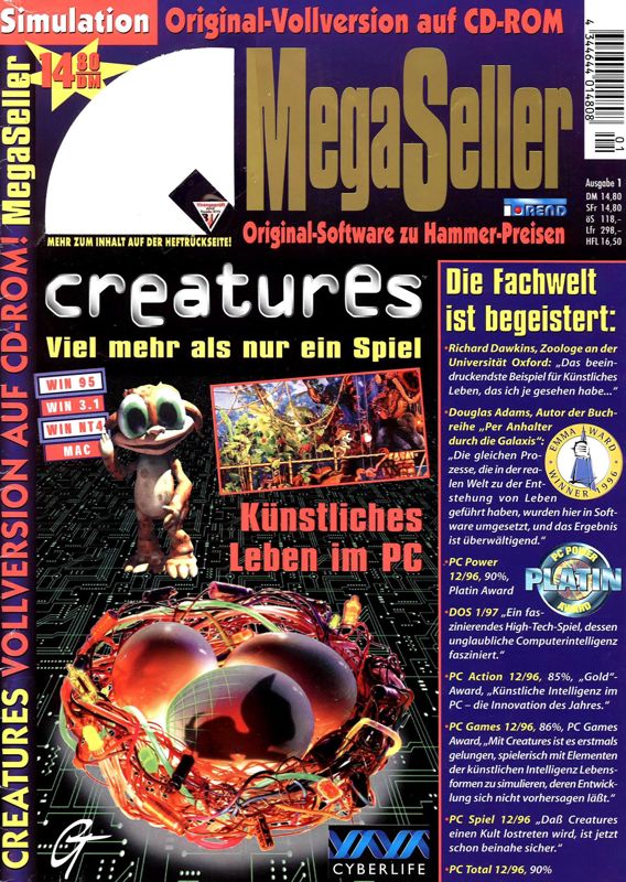 Creatures cover or packaging material - MobyGames