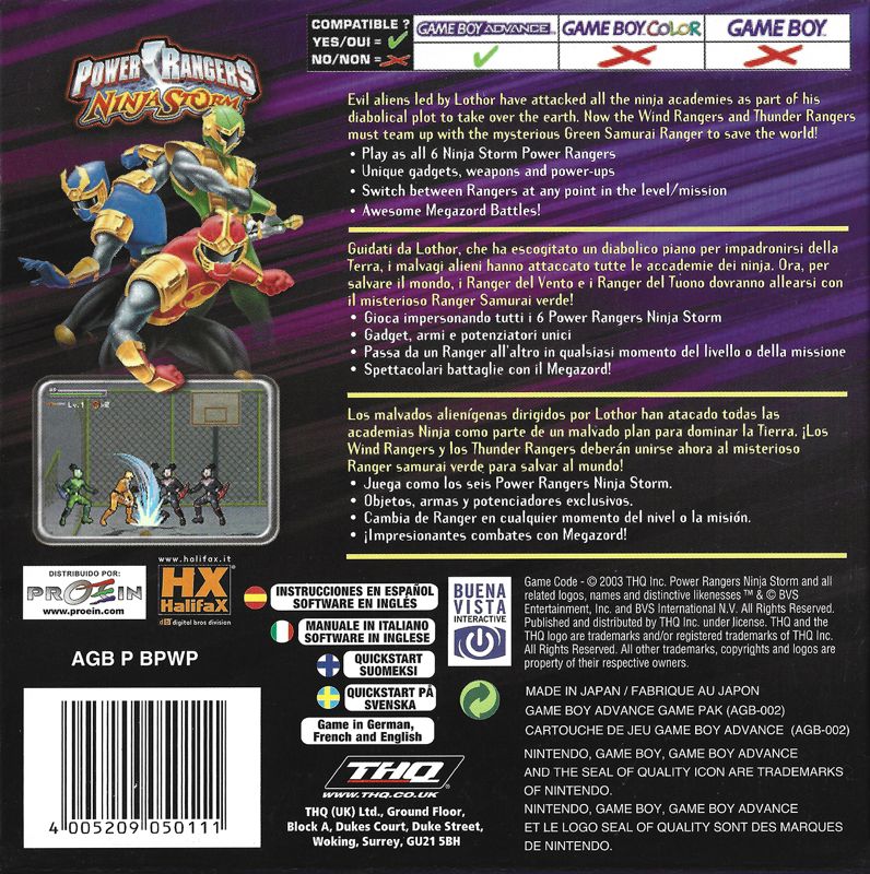 Power Rangers: Ninja Storm cover or packaging material - MobyGames