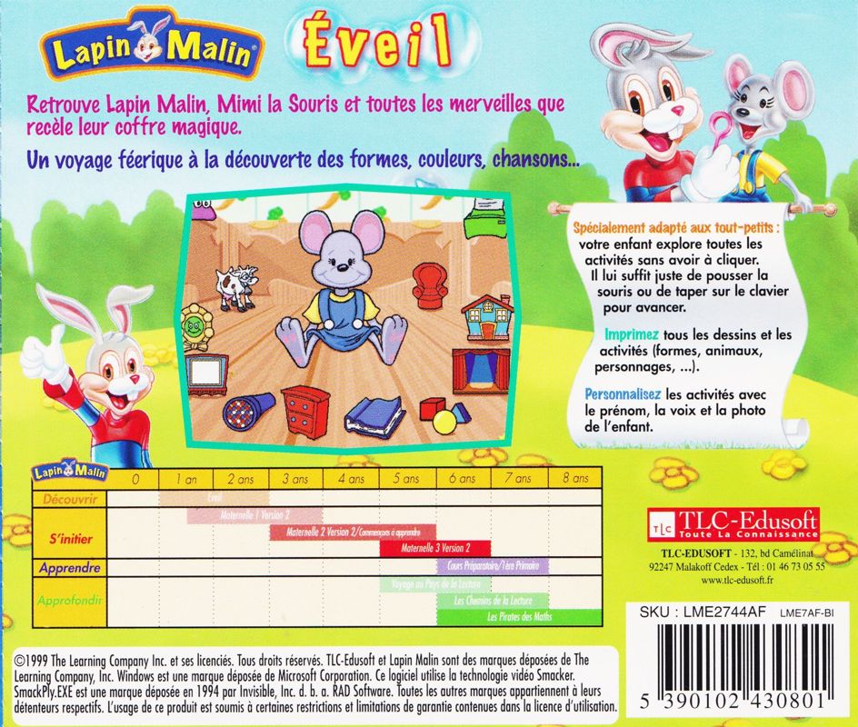 Reader Rabbit: Playtime for Baby cover or packaging material - MobyGames