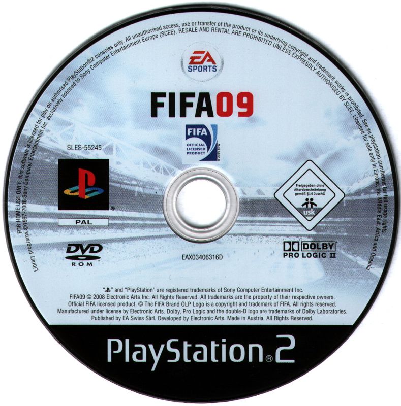 FIFA Soccer 09 cover or packaging material - MobyGames