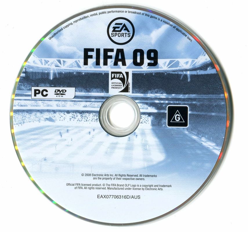 FIFA Soccer 09 cover or packaging material - MobyGames