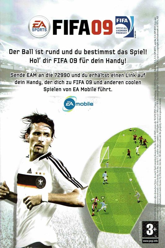 FIFA Soccer 09 cover or packaging material - MobyGames