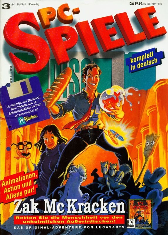 Zak McKracken and the Alien Mindbenders cover or packaging material ...