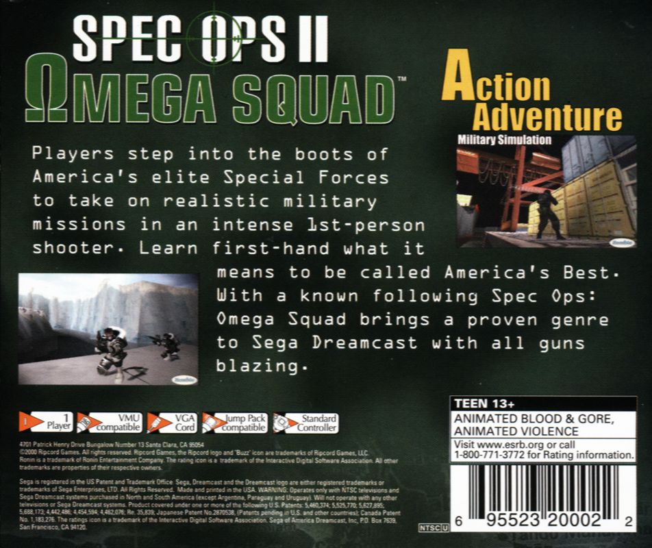 Spec Ops II: Green Berets cover or packaging material - MobyGames
