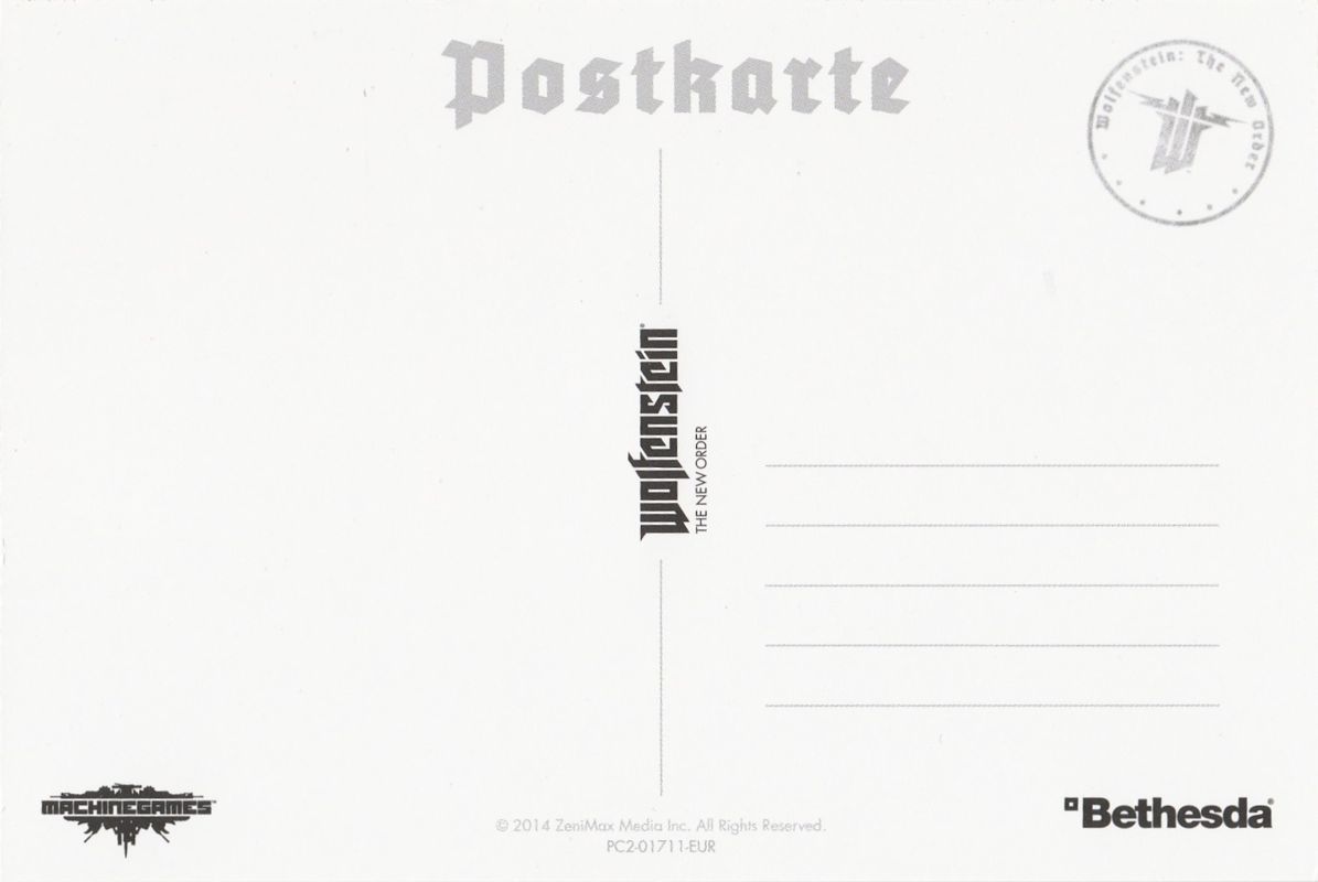 Wolfenstein The New Order Occupied Edition Cover Or Packaging