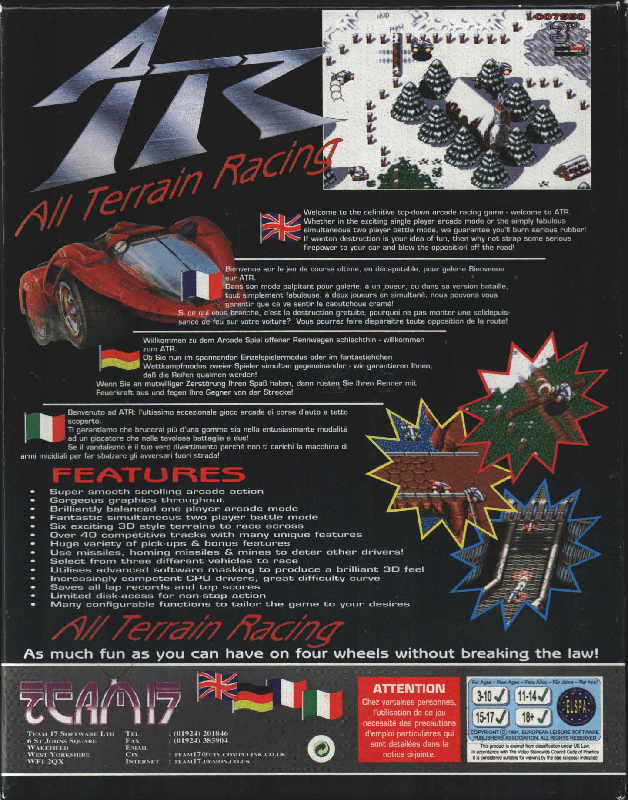 ATR: All Terrain Racing cover or packaging material - MobyGames