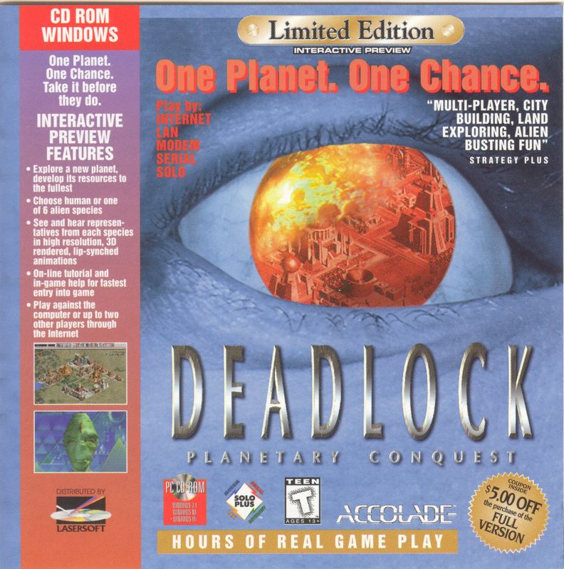 Deadlock: Planetary Conquest cover or packaging material - MobyGames