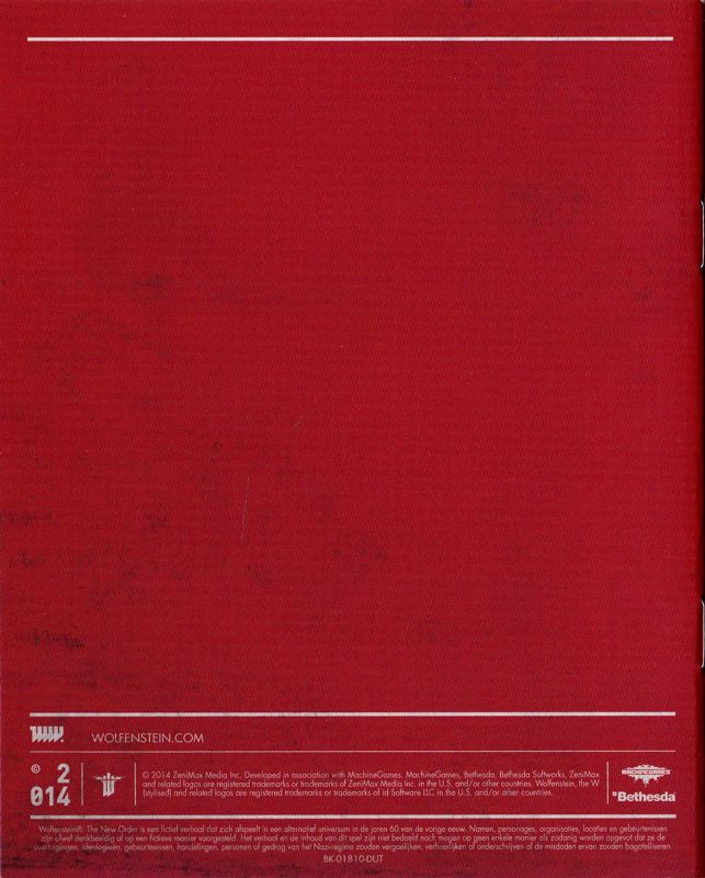 Wolfenstein The New Order Occupied Edition Cover Or Packaging