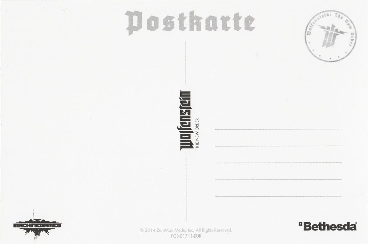 Wolfenstein The New Order Occupied Edition Cover Or Packaging