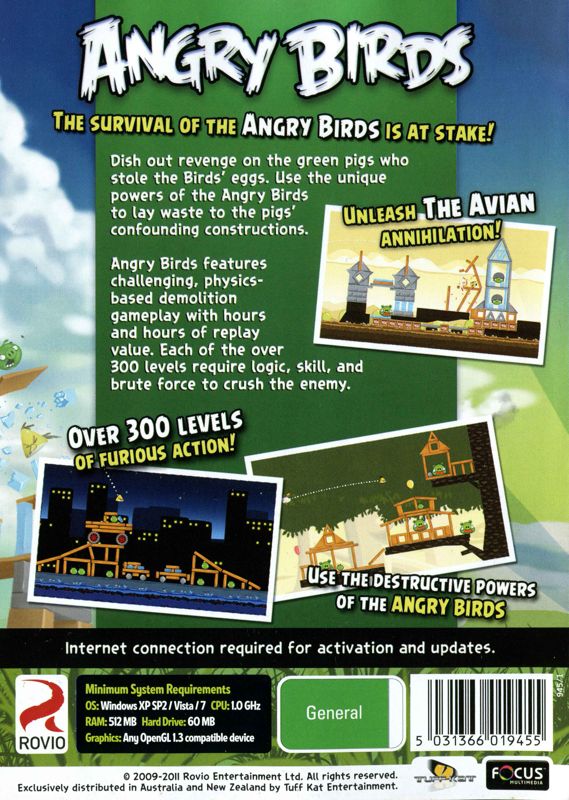 Angry Birds cover or packaging material - MobyGames