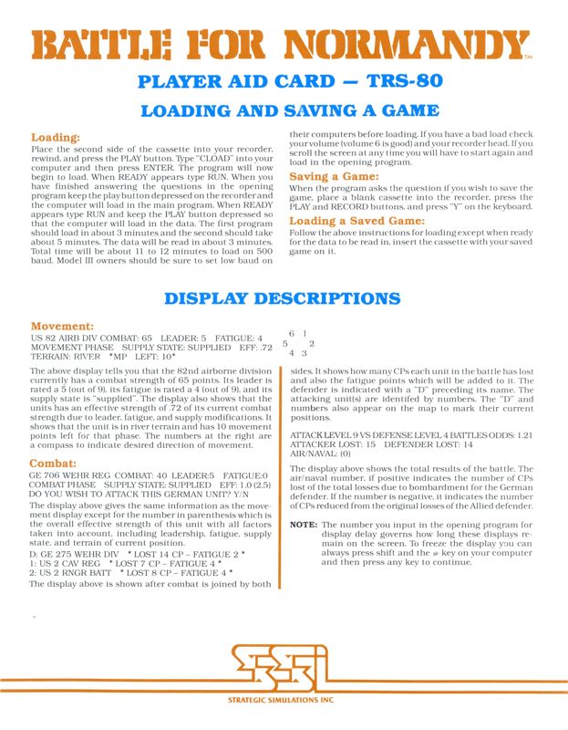 Battle for Normandy cover or packaging material - MobyGames