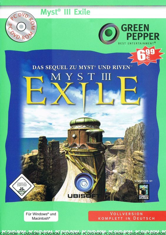 Myst III: Exile cover or packaging material - MobyGames