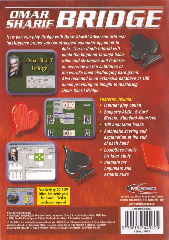 Omar Sharif Bridge cover or packaging material - MobyGames