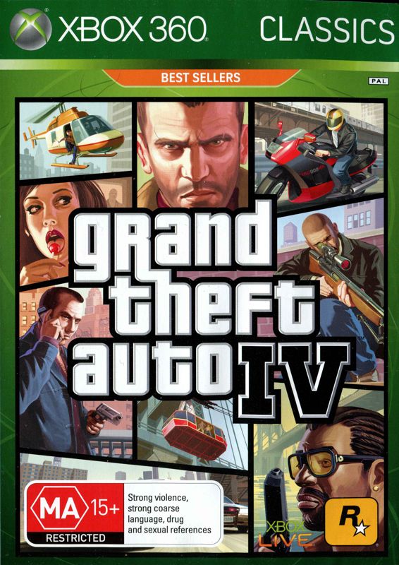 Grand Theft Auto IV cover or packaging material - MobyGames
