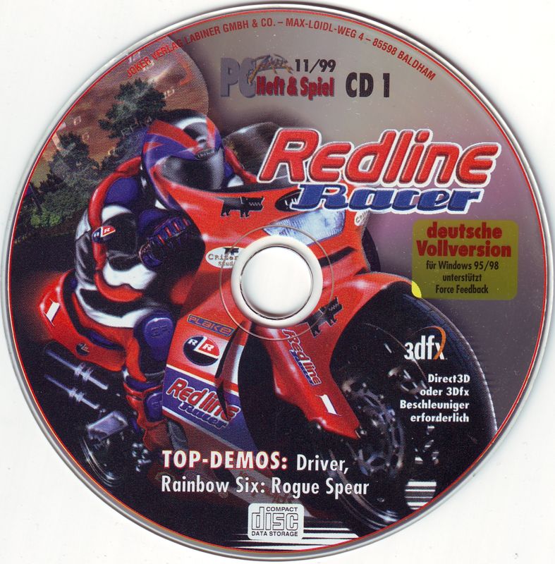 Redline Racer cover or packaging material - MobyGames