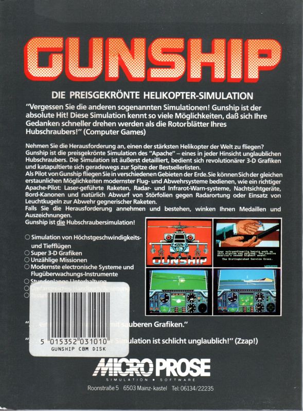 Gunship cover or packaging material - MobyGames
