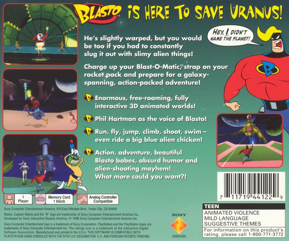 Blasto cover or packaging material - MobyGames