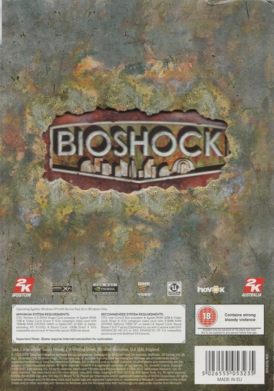 BioShock (Limited Edition) cover or packaging material - MobyGames