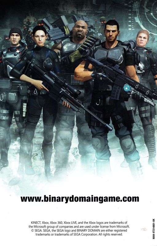 Binary Domain cover or packaging material - MobyGames