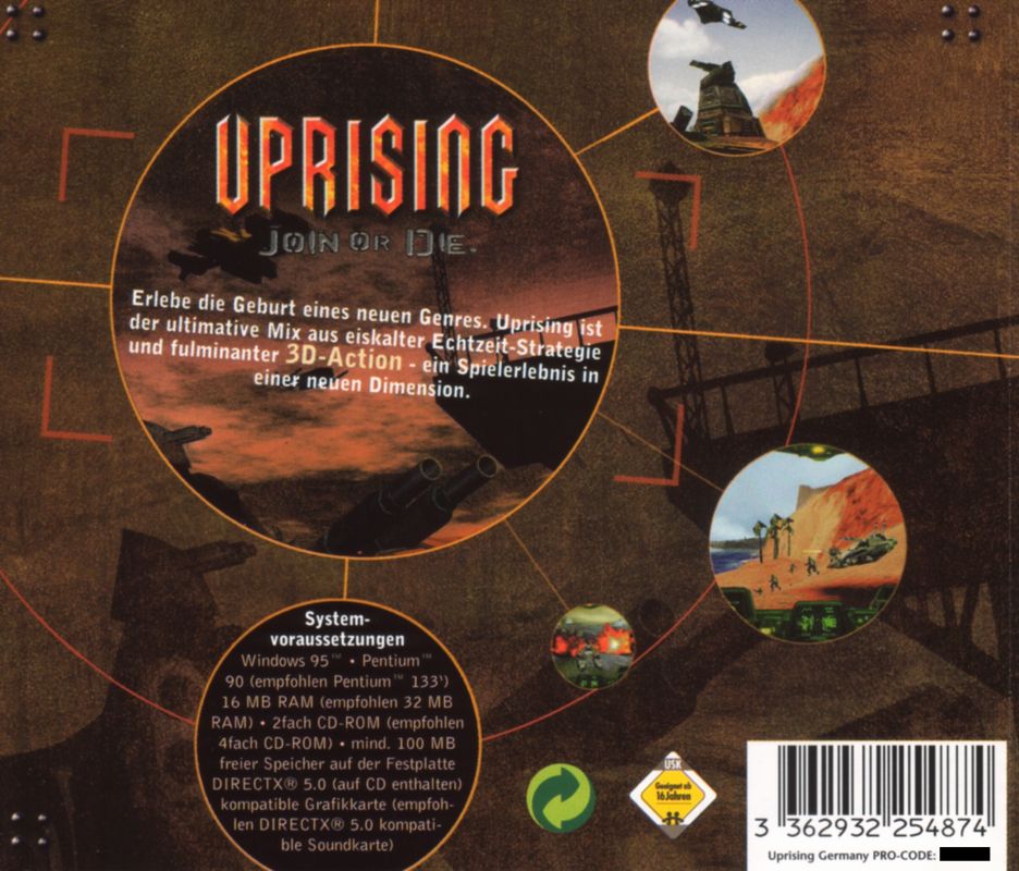 Uprising: Join or Die cover or packaging material - MobyGames