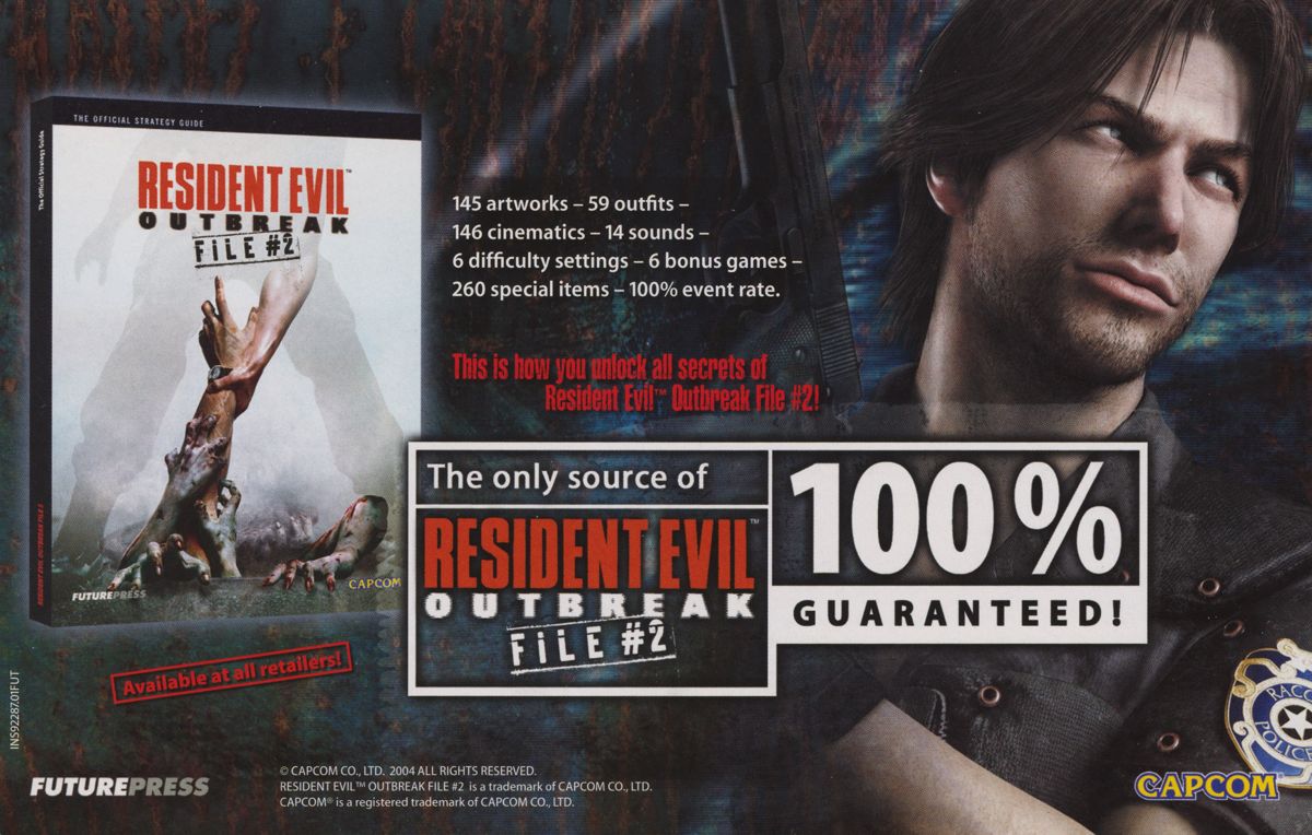 Resident Evil: Outbreak - File #2 cover or packaging material - MobyGames