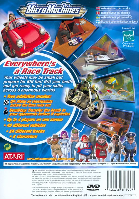 Micro Machines cover or packaging material - MobyGames