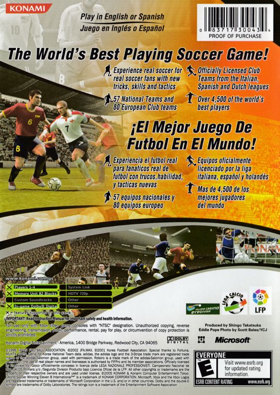 World Soccer: Winning Eleven 8 International cover or packaging ...