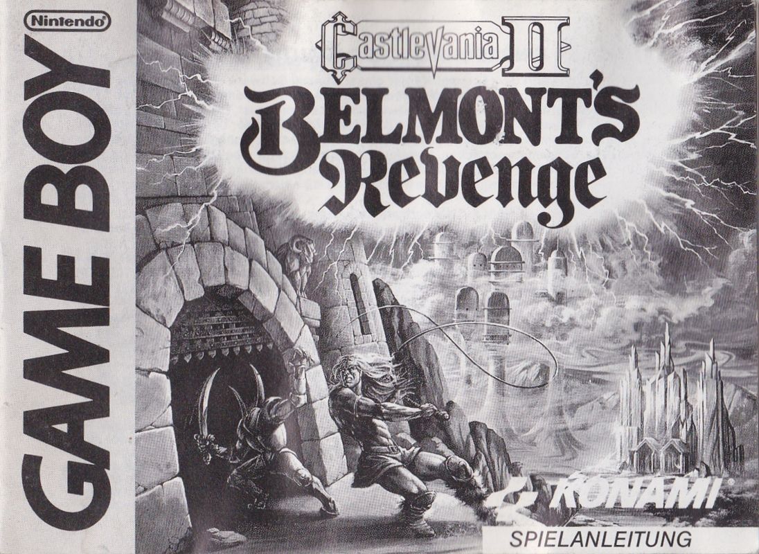 Castlevania II: Belmont's Revenge cover or packaging material - MobyGames