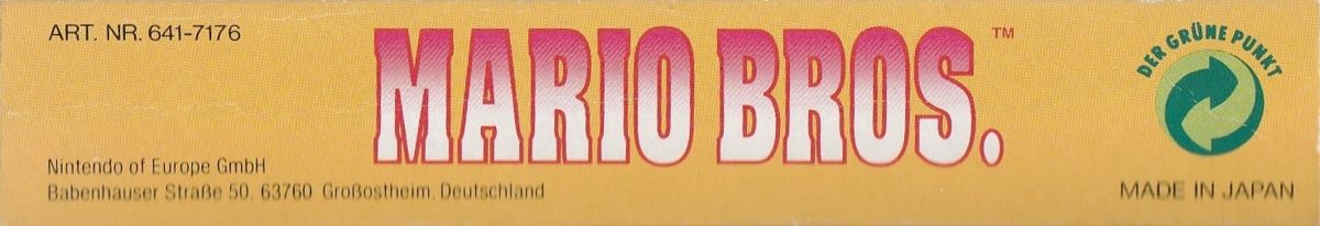 Mario Bros. cover or packaging material - MobyGames