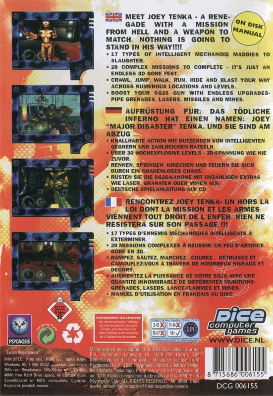 Codename: Tenka cover or packaging material - MobyGames