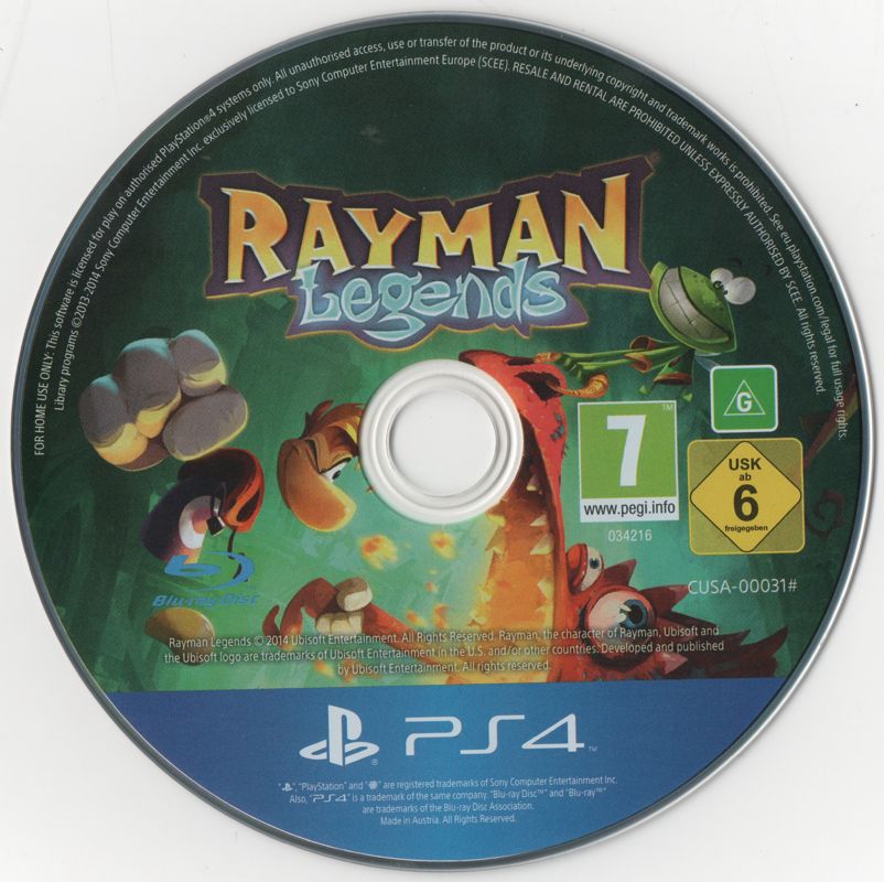 Rayman Legends cover or packaging material - MobyGames