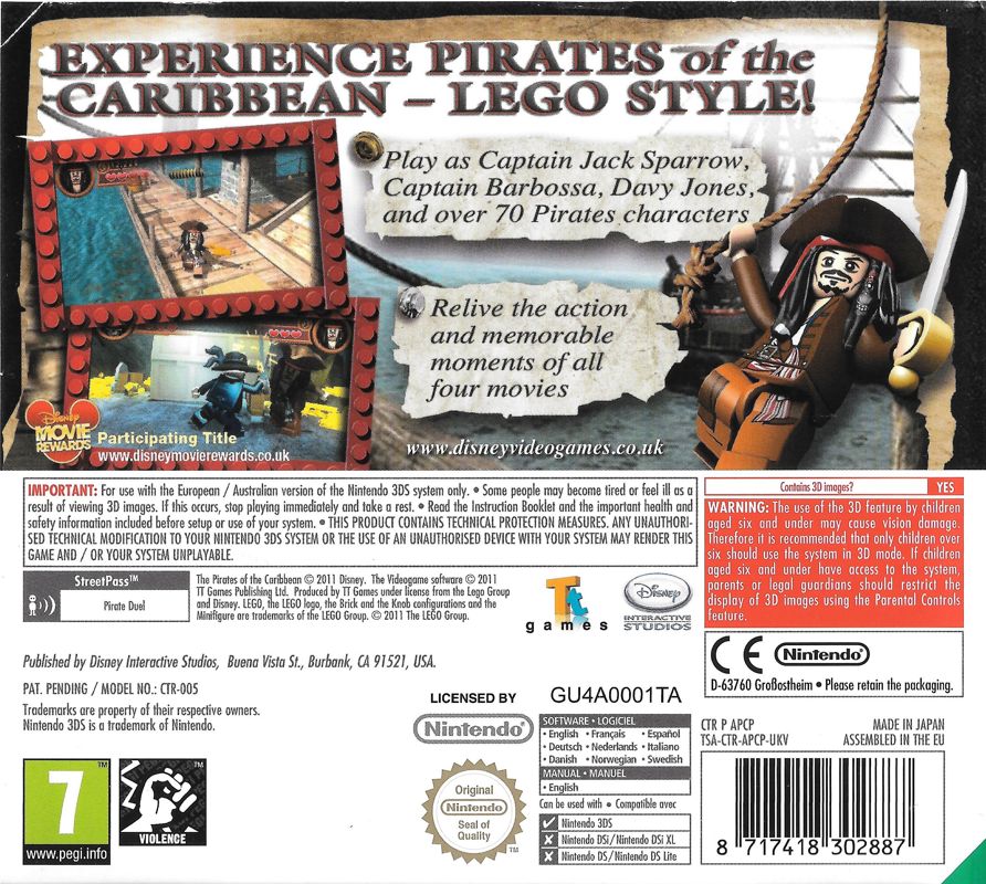 LEGO Pirates of the Caribbean: The Video Game cover or packaging ...