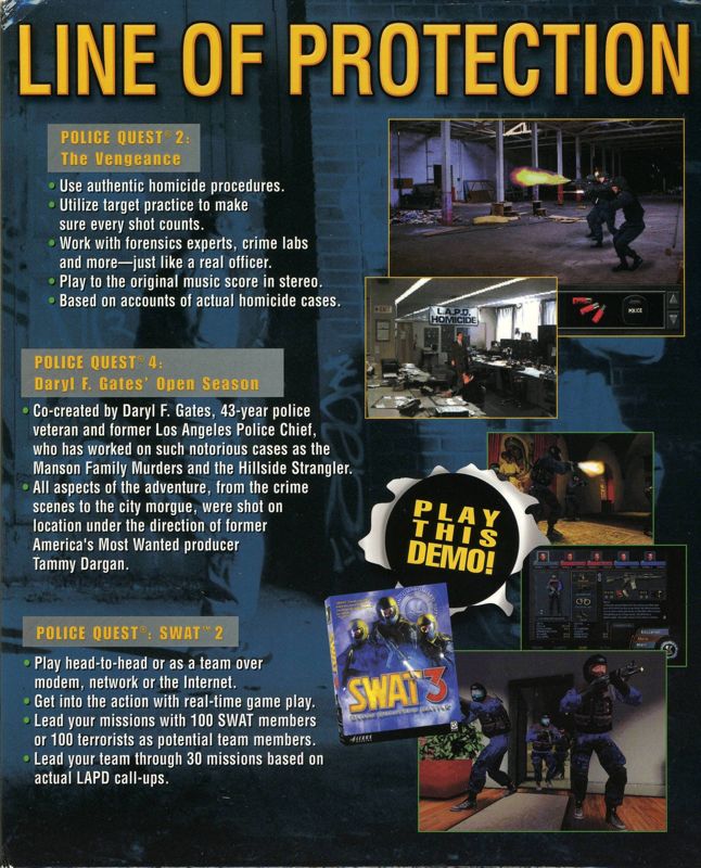 SWAT Career Pack cover or packaging material - MobyGames