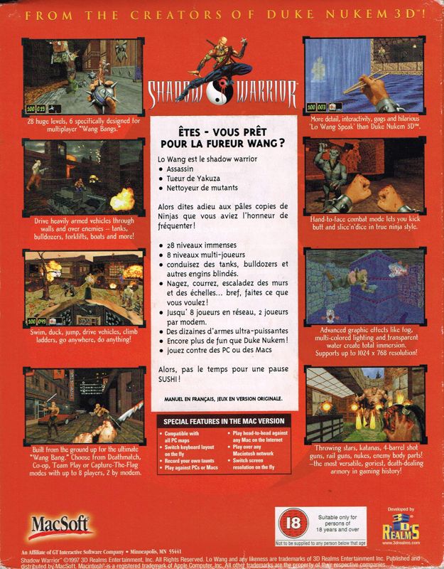 Shadow Warrior cover or packaging material - MobyGames