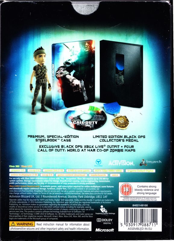 Call of Duty: Black Ops (Hardened Edition) cover or packaging material ...