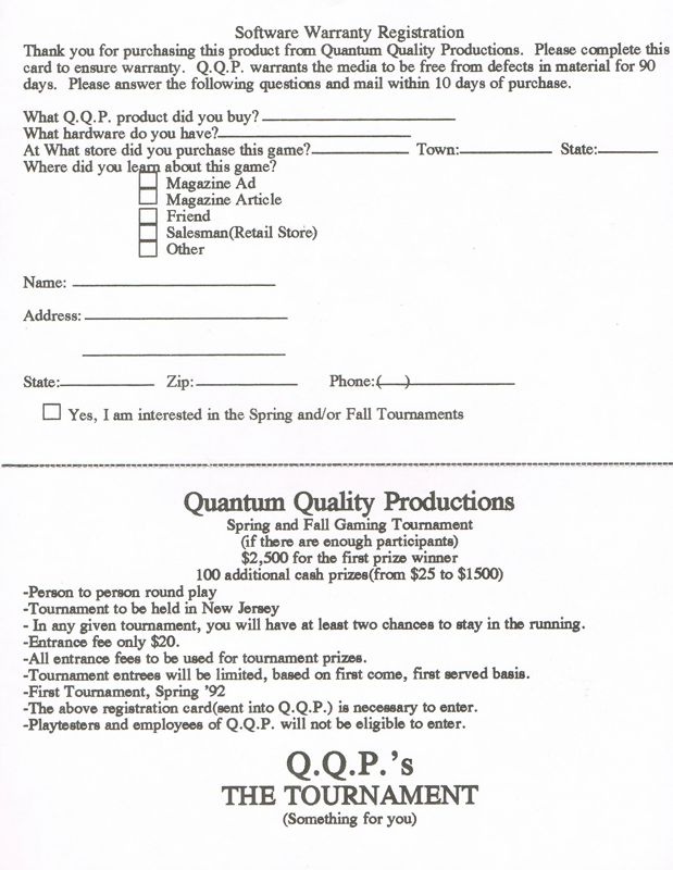 Battles of Destiny cover or packaging material - MobyGames