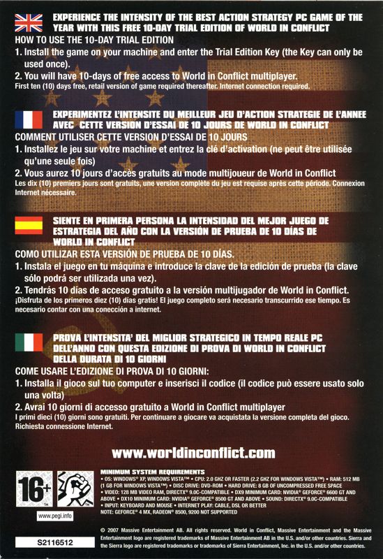 TimeShift cover or packaging material - MobyGames