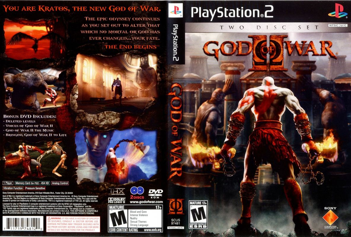 God of War II cover or packaging material - MobyGames