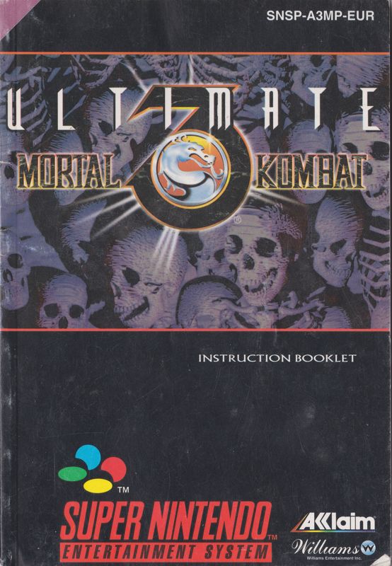 Ultimate Mortal Kombat 3 cover or packaging material - MobyGames
