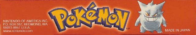 Pokémon Red Version cover or packaging material - MobyGames