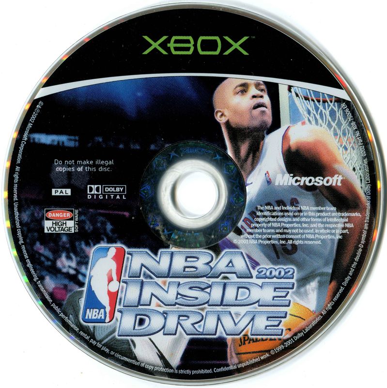 NBA Inside Drive 2002 cover or packaging material - MobyGames