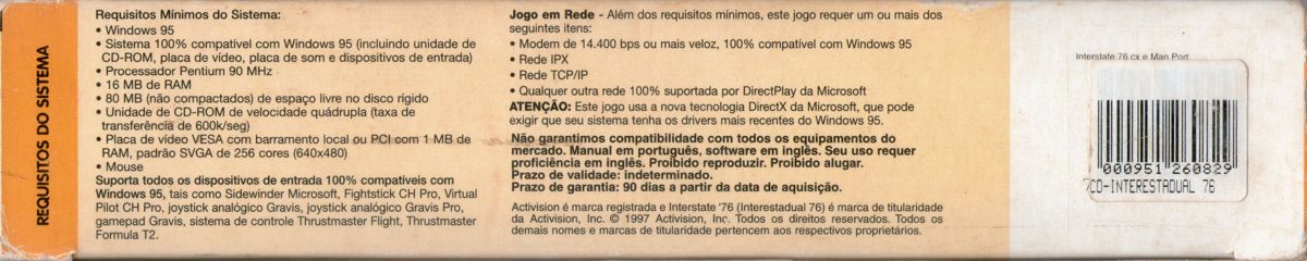 Interstate '76 cover or packaging material - MobyGames