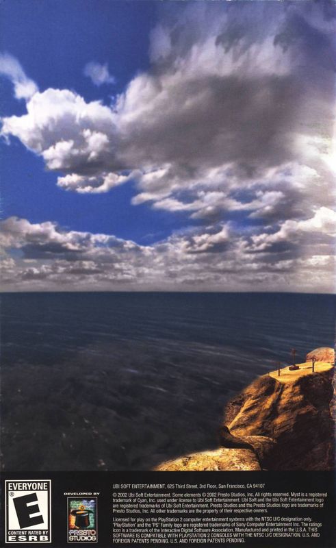 Myst III: Exile cover or packaging material - MobyGames