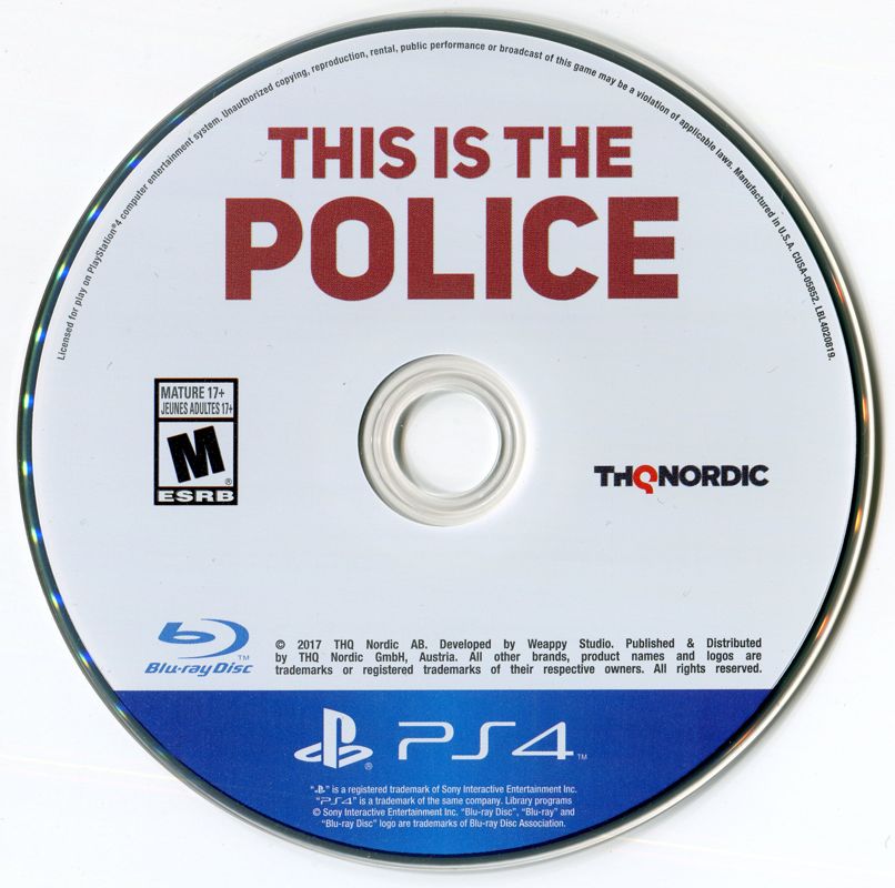 This Is the Police cover or packaging material - MobyGames