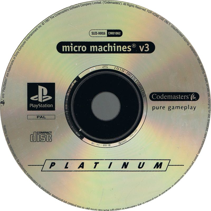 Micro Machines V3 cover or packaging material - MobyGames