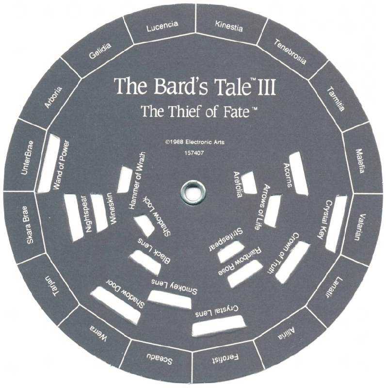 The Bard's Tale III: Thief of Fate cover or packaging material - MobyGames