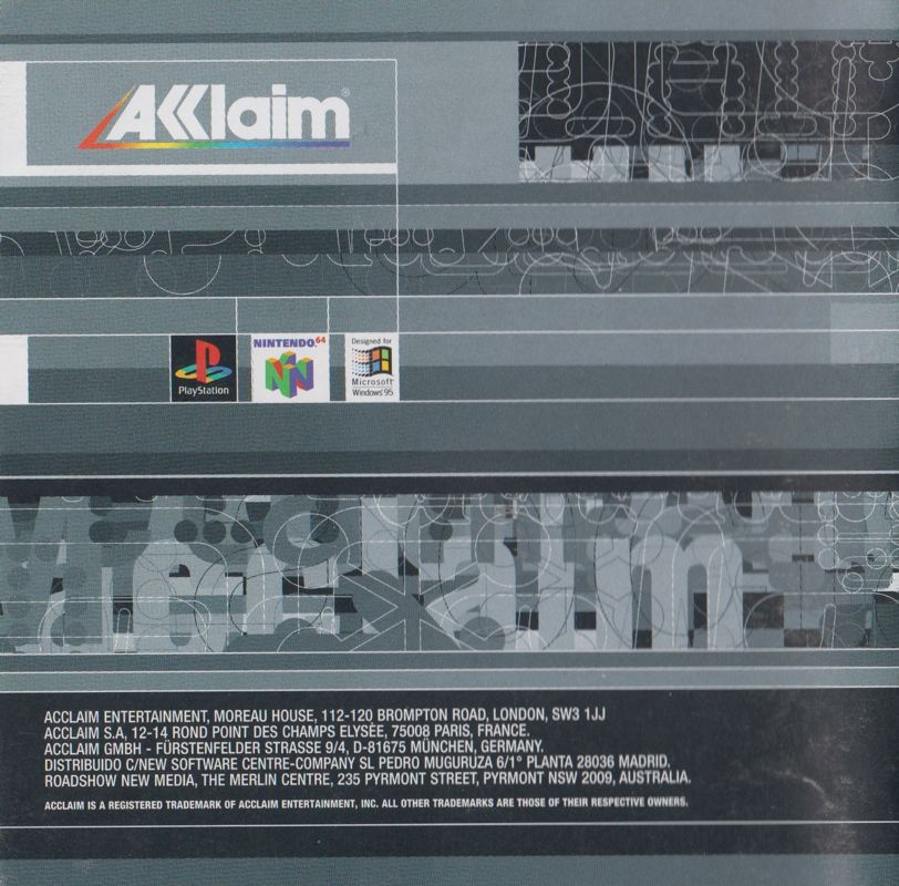 Forsaken cover or packaging material - MobyGames