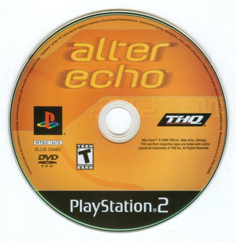 Alter Echo cover or packaging material - MobyGames